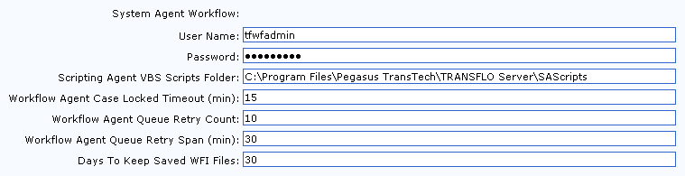Configure the Transflo DMS Workflow Engine